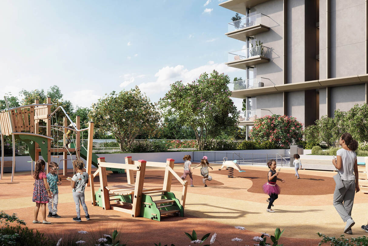 Haya on the Park by Nshama Properties in Town Square, Dubai