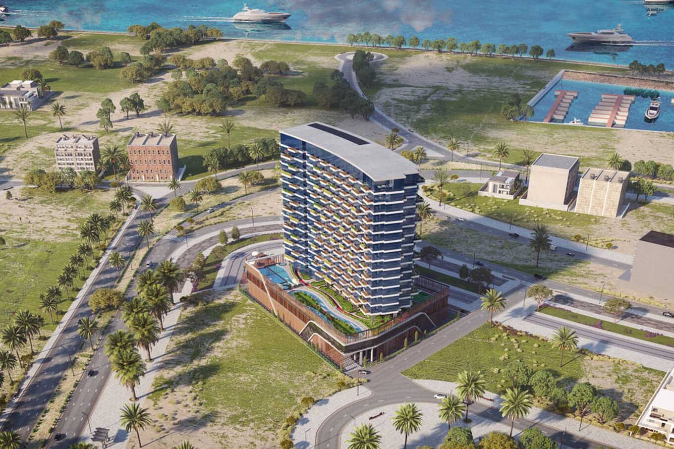 Ocean Tower by Ahmad Alansari Real Estate Development in Dubai Islands ...
